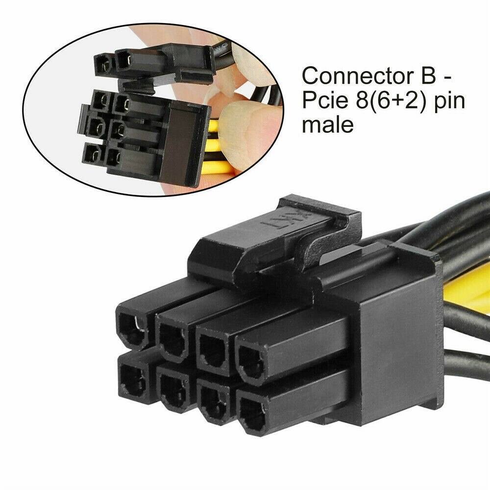 PCS EPS CPU Pin Female To PCIE Dual Pin Male Grandado