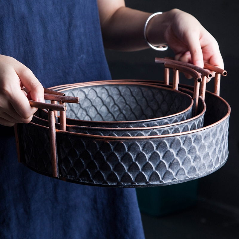 Europese Handgemaakte Vintage Fruit Brood Mand Ron Grandado