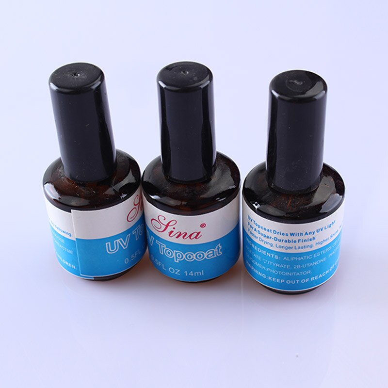 1PCS Sina Topcoat UV Gel Nail Polish Gloss Acrylic Nail Art Gel Polish