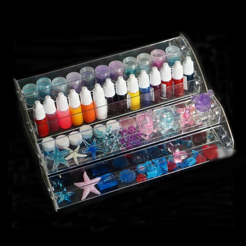 2-7 Tiers Clear Acrylic Liquid Pigment Bottles Sto... – Grandado