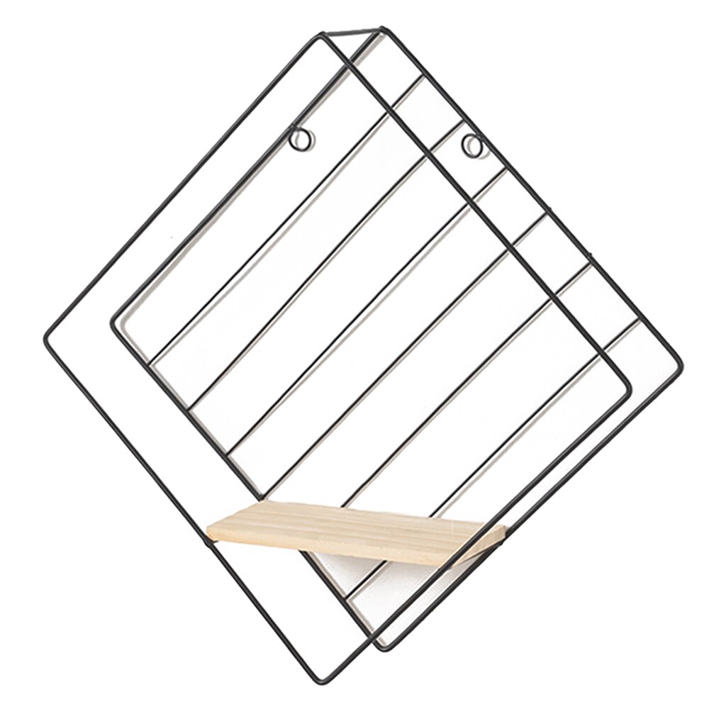 Modern Iron Wire Floating Shelves, Geometric Wall ... – Grandado