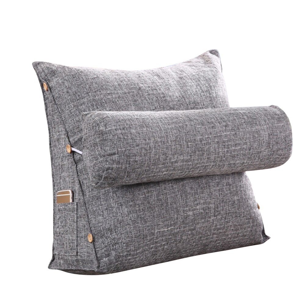 Cotton Linen Triangular Backrest Cushion For Sofa ... – Grandado