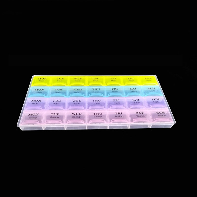 28 Squares Daily Medicine Holder Pillbox Monthly P... – Vicedeal