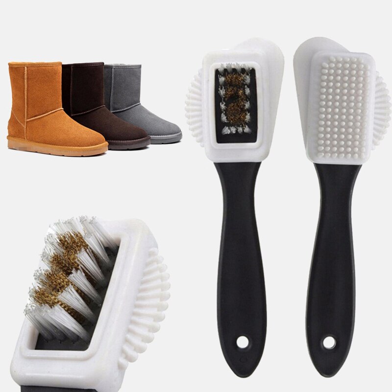 Black Boots S-type Brush 2-Sided Shoe Brush Cleani... – Grandado