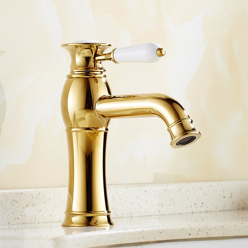 Vintage Gold Counter Top Wastafel Water Kraan Klas... – Vicedeal