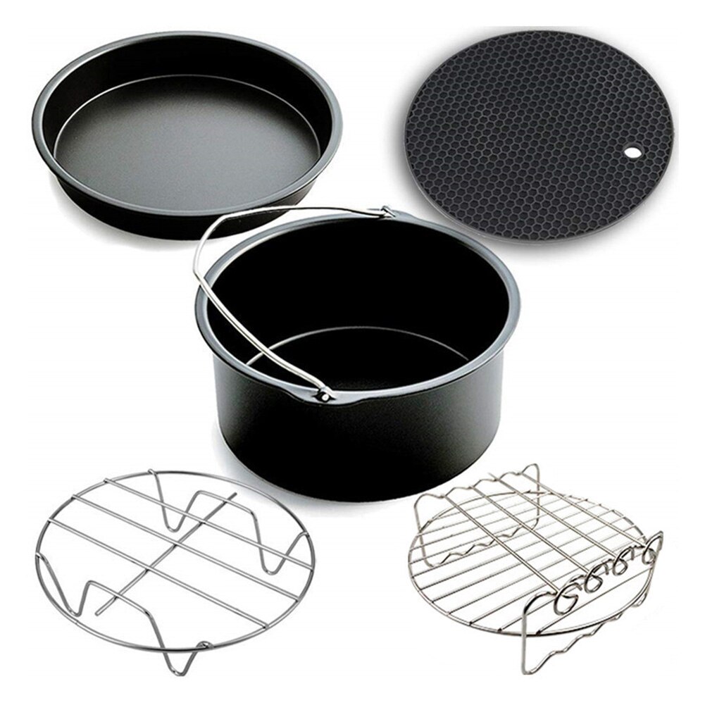 5 stuks set airfryer accessoires cake barrel pan r... – Grandado