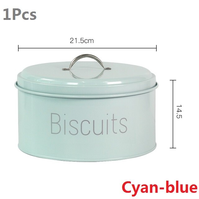 Biscuits Metal Storage Box Nordic Style Sealed Jar... – Vicedeal