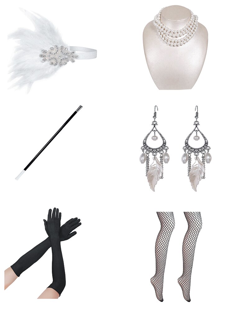 1920s Flapper Accessories Gatsby Costume Accessori... – Grandado