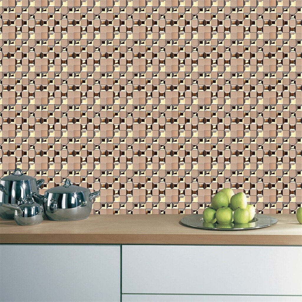 Diy 3D Mozaïek Zelfklevende Wandtegel Sticker Viny... – Vicedeal