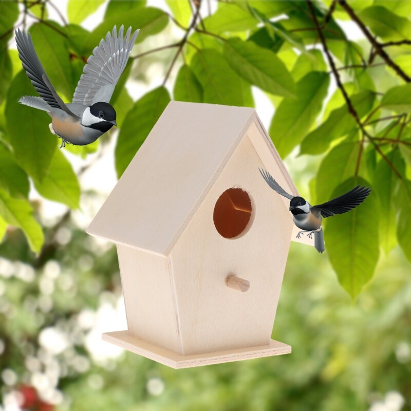 Vogelnest Natuurlijke Houten Huis Diy Creatieve Ro... – Vicedeal