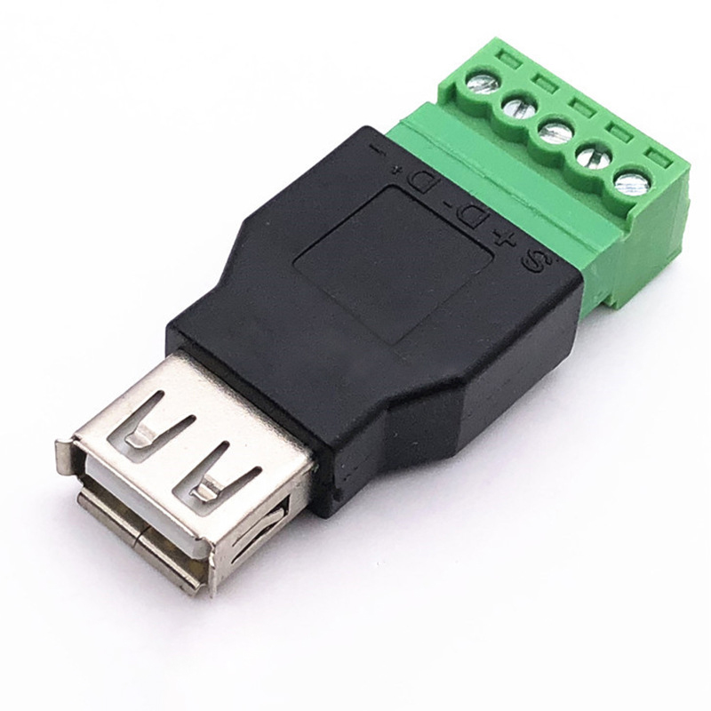 1 pçs usb 2.0 tipo macho fêmea volta 5pin terminal... – Vicedeal