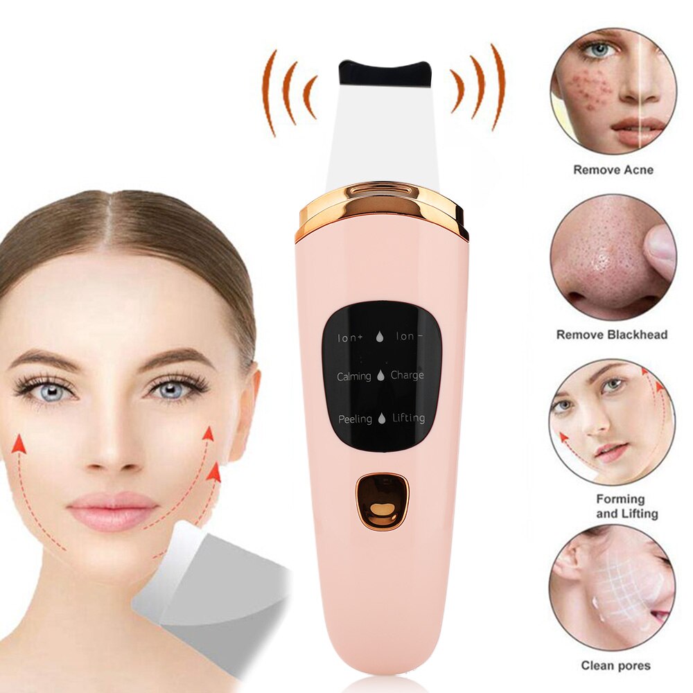 Skin Scrubber Ultrasonic Deep Face Cleansing Devic... – Vicedeal