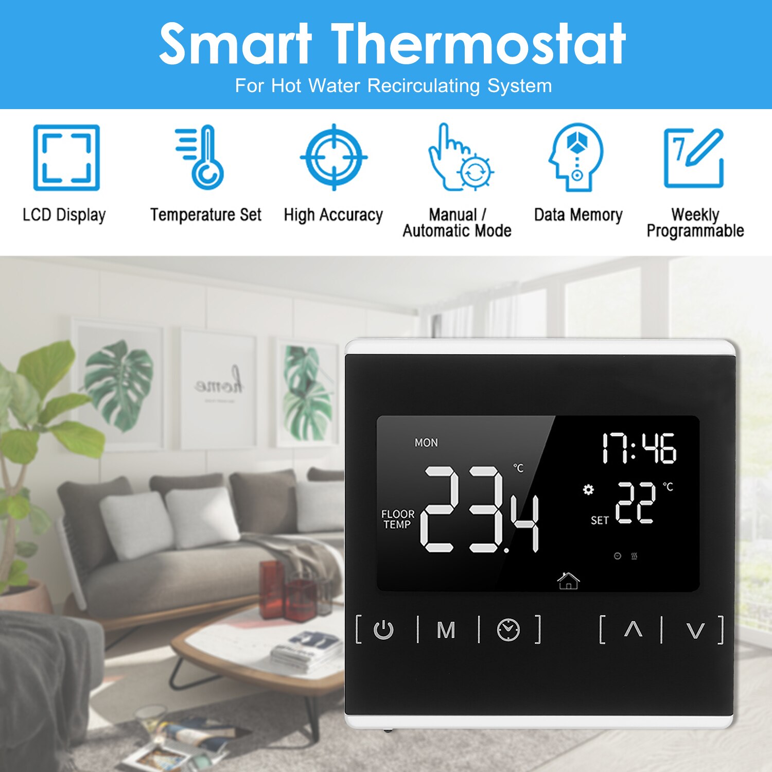 Home Thermostat Programmable Electric Water Heatin... – Grandado