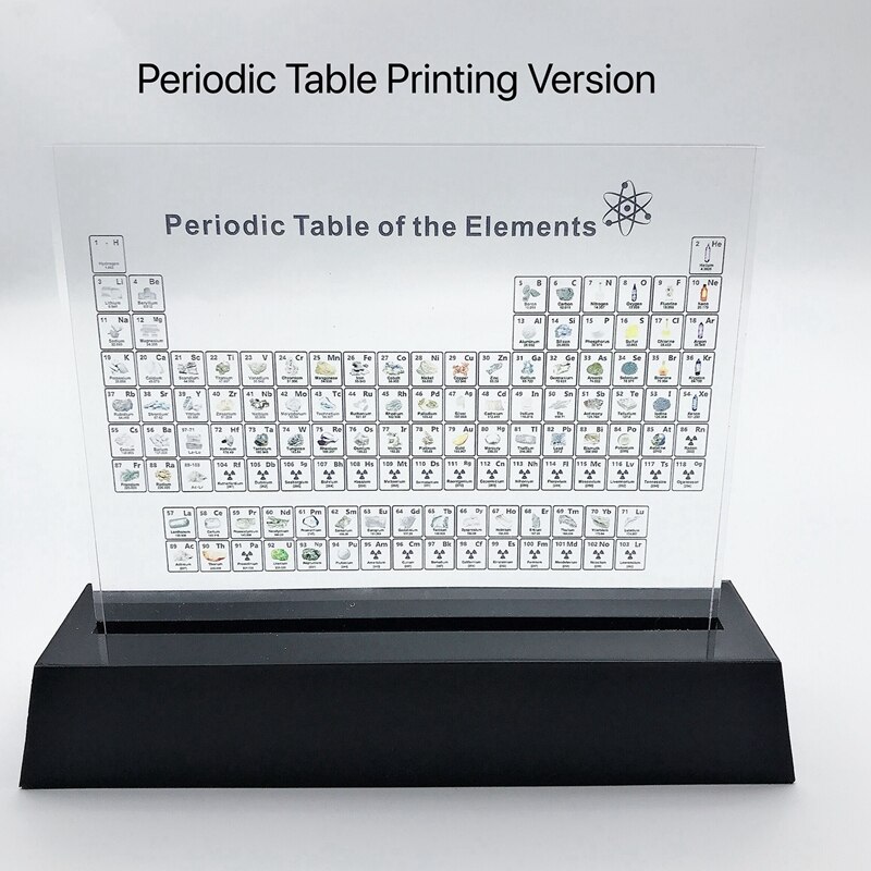 Acrylic Periodic Desk Display with Real s Kids Tea... – Grandado