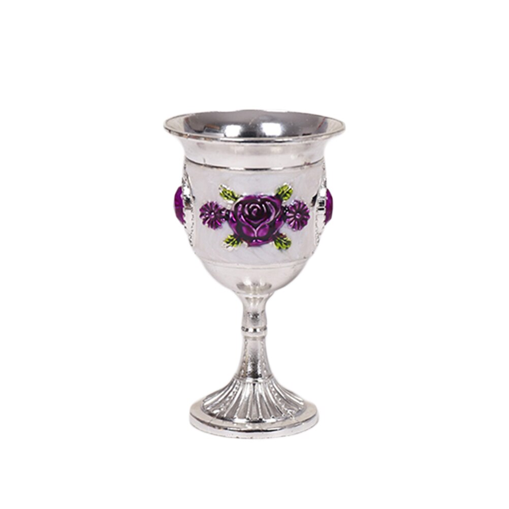 Metal Small Wine Glass Goblet Goblet Carved Retro ... – Grandado
