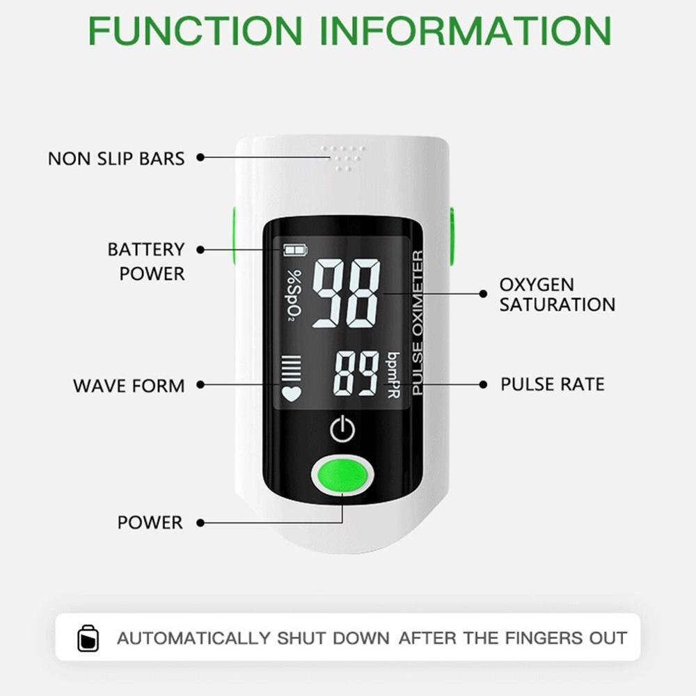 Finger Oximeter Digital Fingertip Pulse Oximeter B... – Grandado