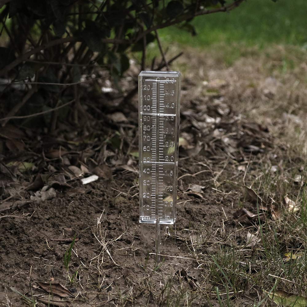 Plastic Rain Gauge Clear Rain Water Meter Measurin... – Grandado