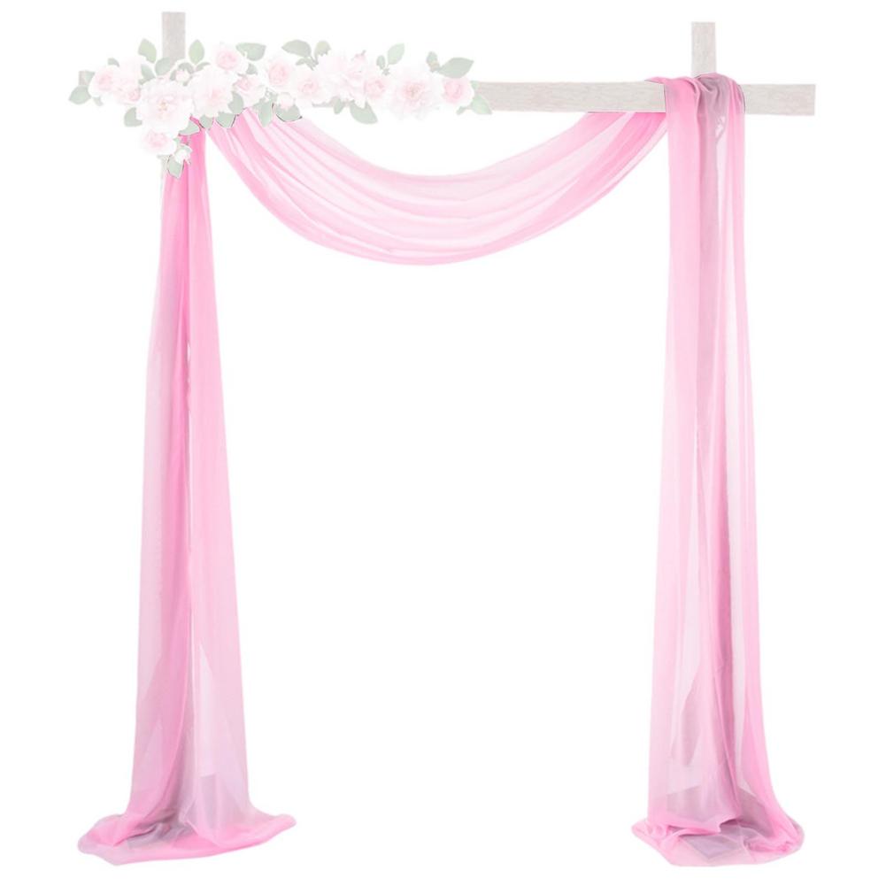Wedding Arch Chiffon Drapes Panel Outdoor Ceremony... – Grandado