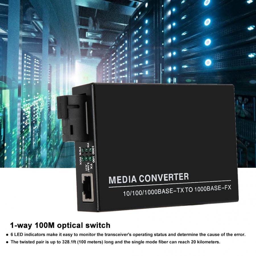 1-Channel Media Fiber 100 Mbp Optical Converter El... – Grandado