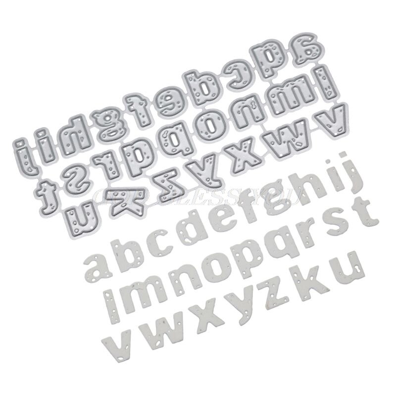 Lowercase Letters Alphabet Metal Cutting Dies Sten... – Grandado
