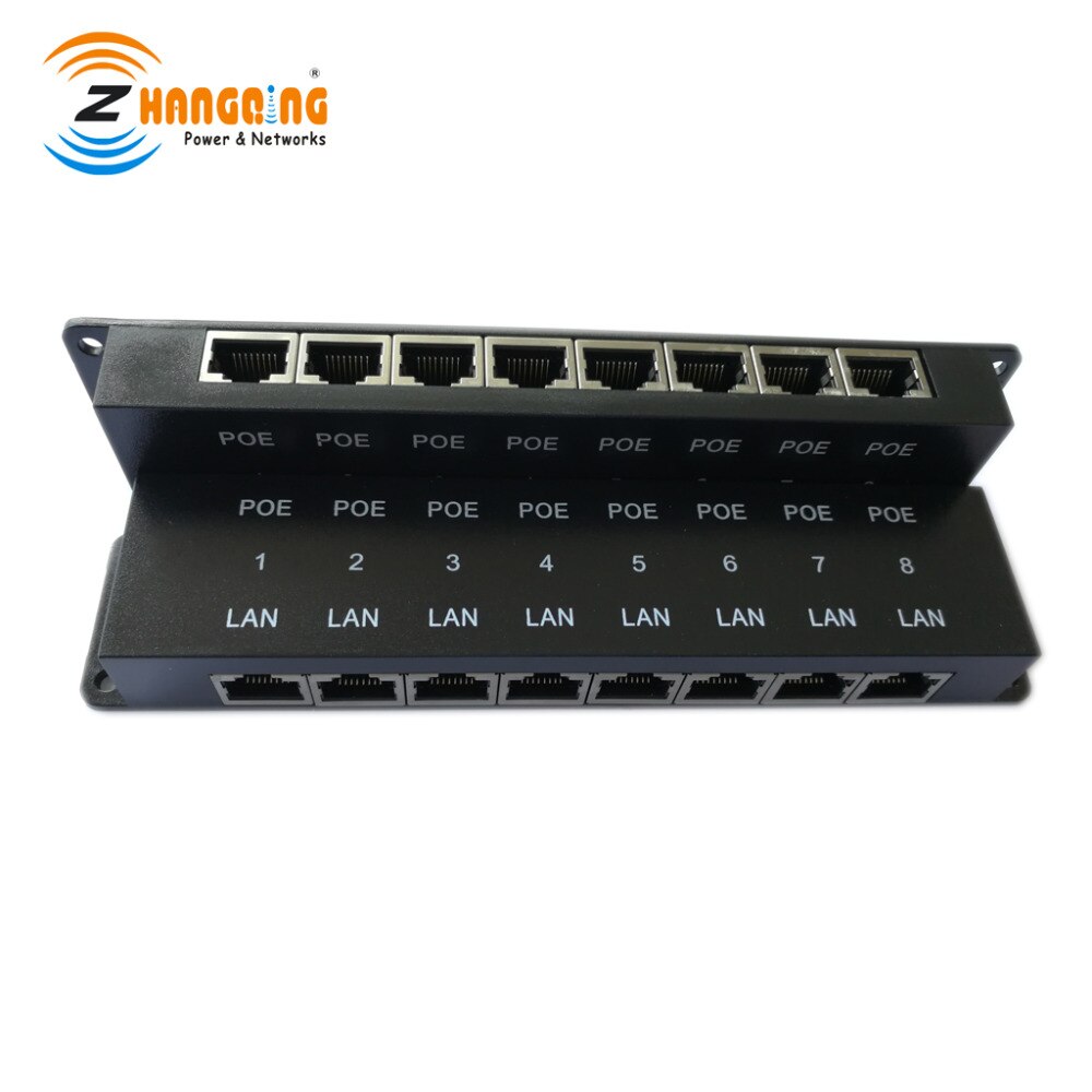 8 Port PoE Patch Panel For IP Camera PoE Injector – Vicedeal
