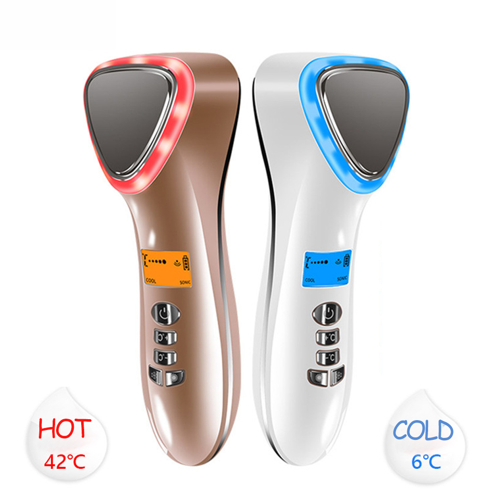 Ultrasonic Cryotherapy LED Cold Hammer Facial Lift... – Grandado