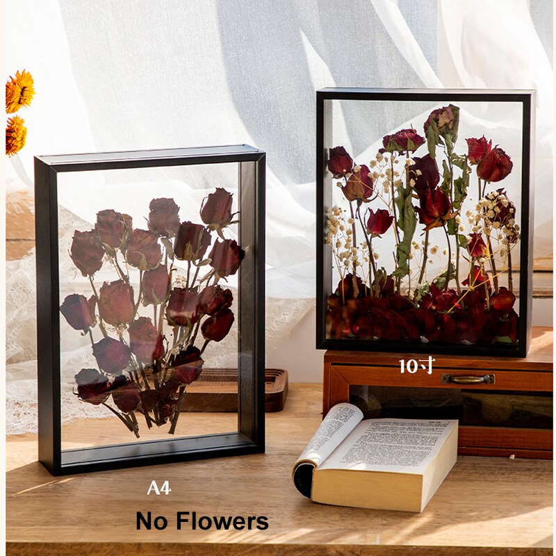4cm Deep Transparent Shadow Box Frames Bouquet Dis... – Vicedeal
