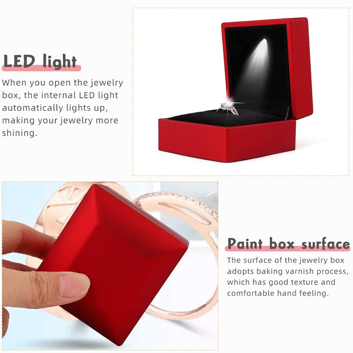 Ring Box Led Light Proposal Engagement Ring Boxes ... – Grandado