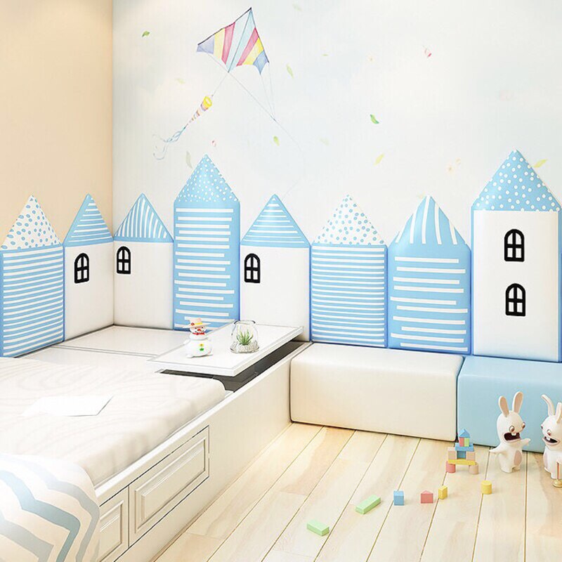 Bed Headboards Wall Sticker Boy Girl Kids Room Dec... – Grandado