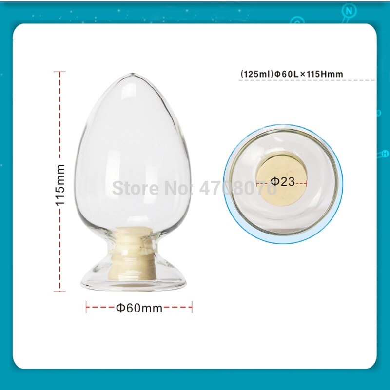 Glass seed culture bottle with stopper Heart-shape... – Grandado