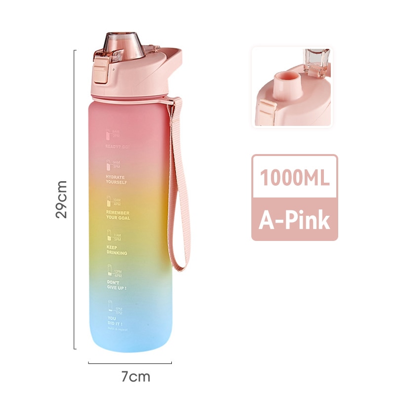 32oz Gallon Water Bottle with Straw 1 Litre Large ... – Grandado