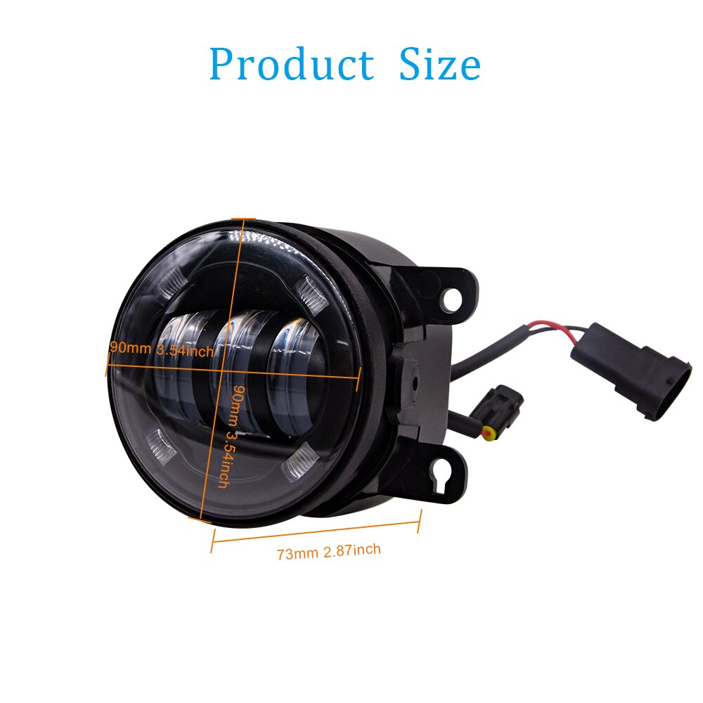 Bil-styling 6000k 12v drl dimljus belysning ledde ... – Grandado