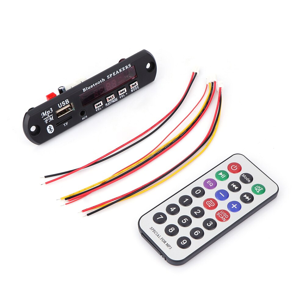 1PC DC 5V 12V Automobil WMA USB/SD/FM/AUX Decoder ... – Grandado