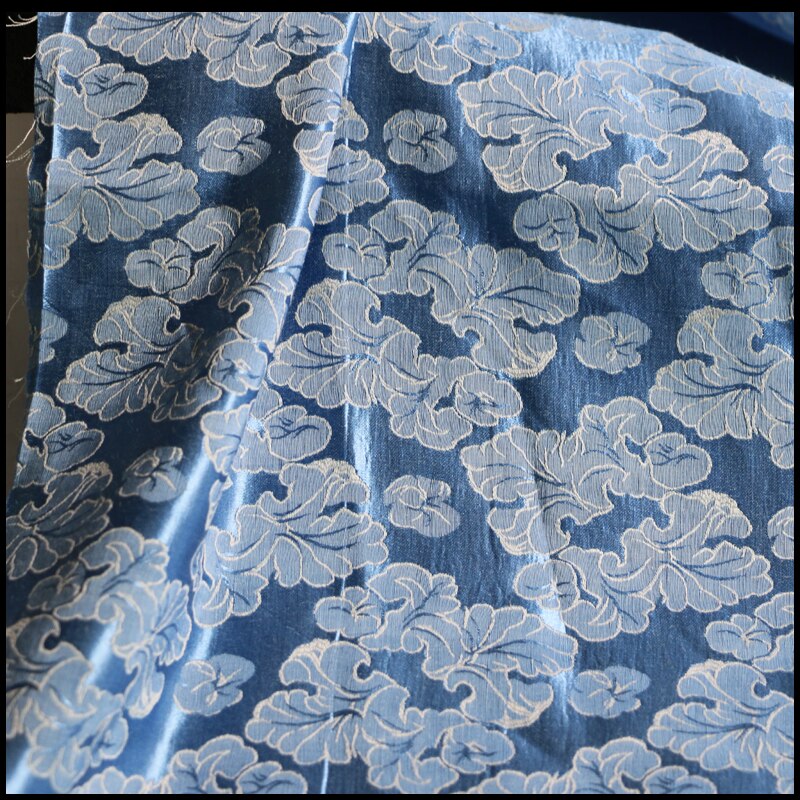 100cm*146cm Heavy Silk Linen Fabric Dress Robe Coa... – Grandado