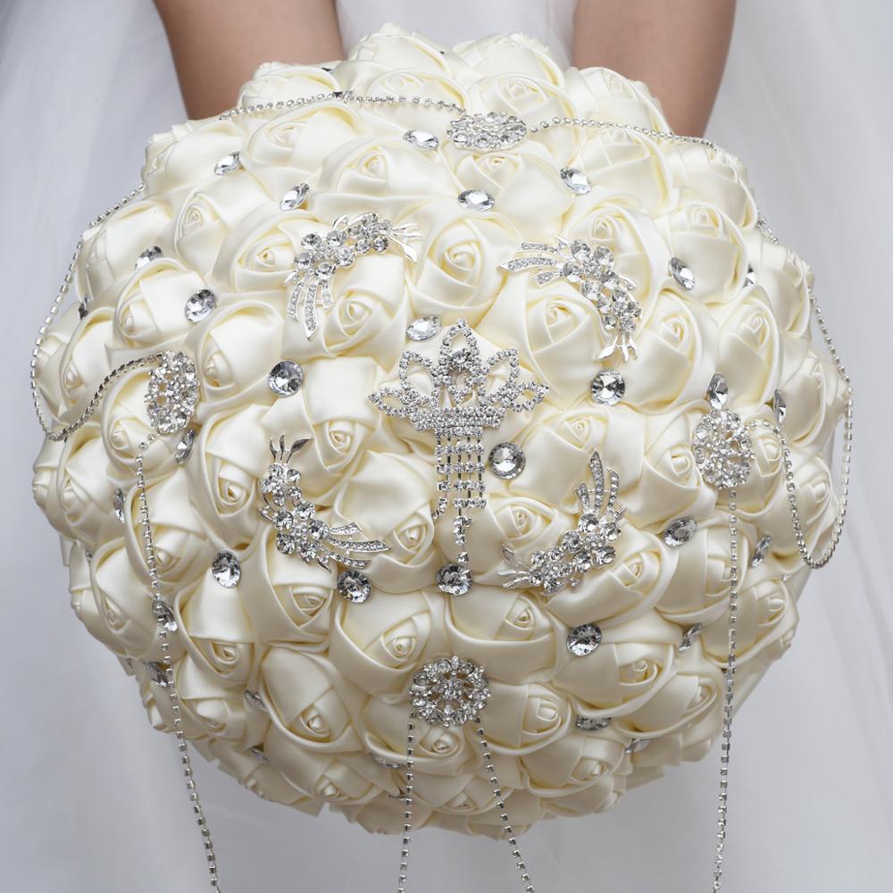 Janevini 30cm luksus rhinestone brude buket broche... – Grandado