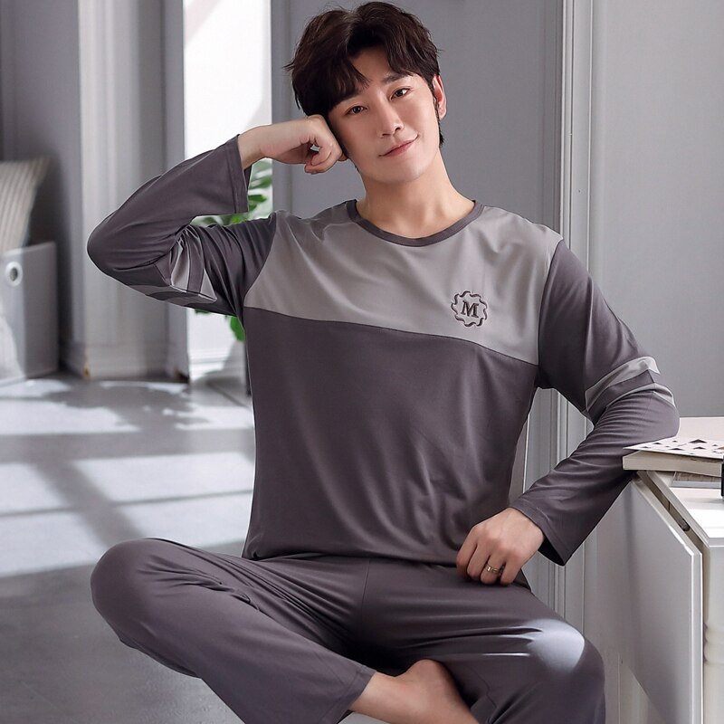 XIZOU Mens pajamas men sleepwear Cotton Pajama Aut... – Vicedeal