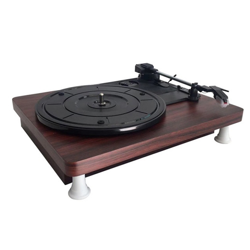 Wood Color Record Retro Player Portable Audio Gram... – Grandado