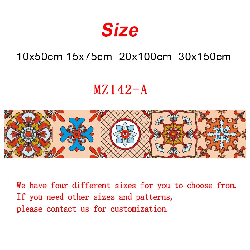 Colorful Floral Ornament Ceramic Tiles Wall Sticke... – Vicedeal