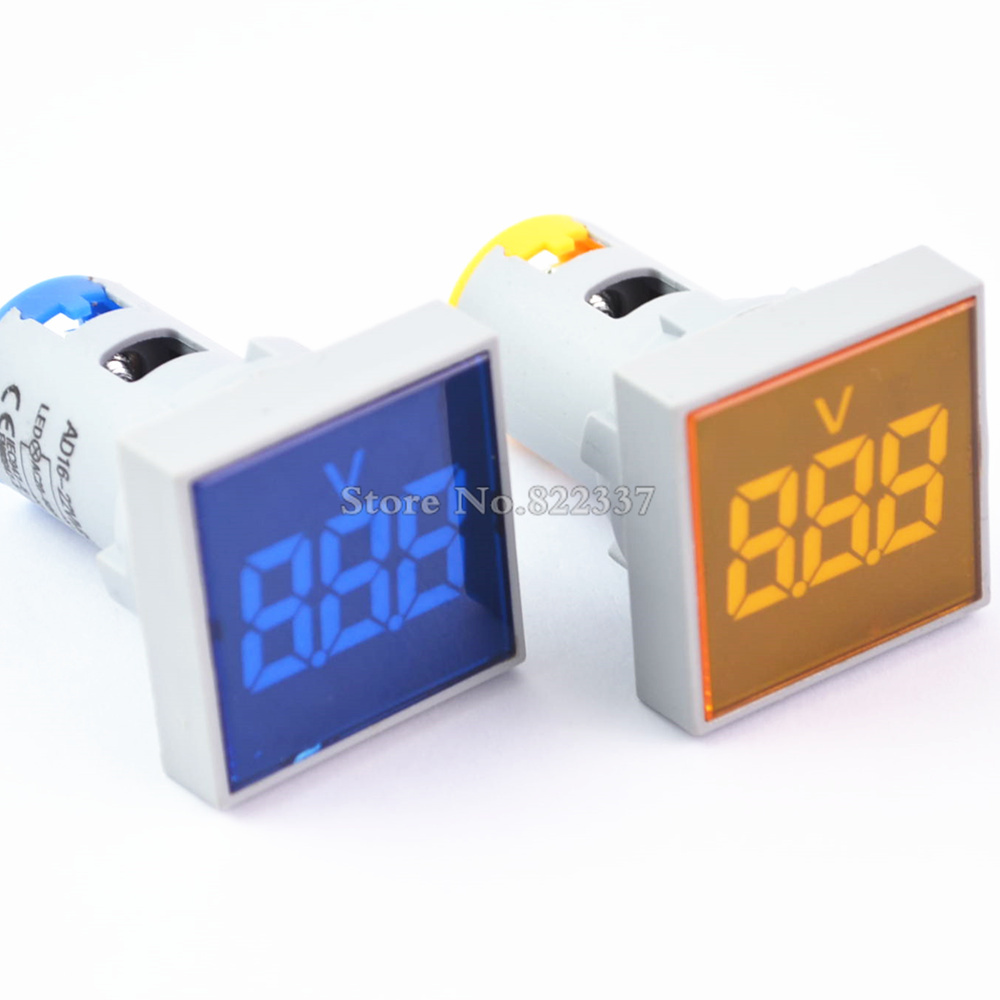 Vierkante 22MM AC 20-500V Voltmeter Panel LED Digi... – Grandado