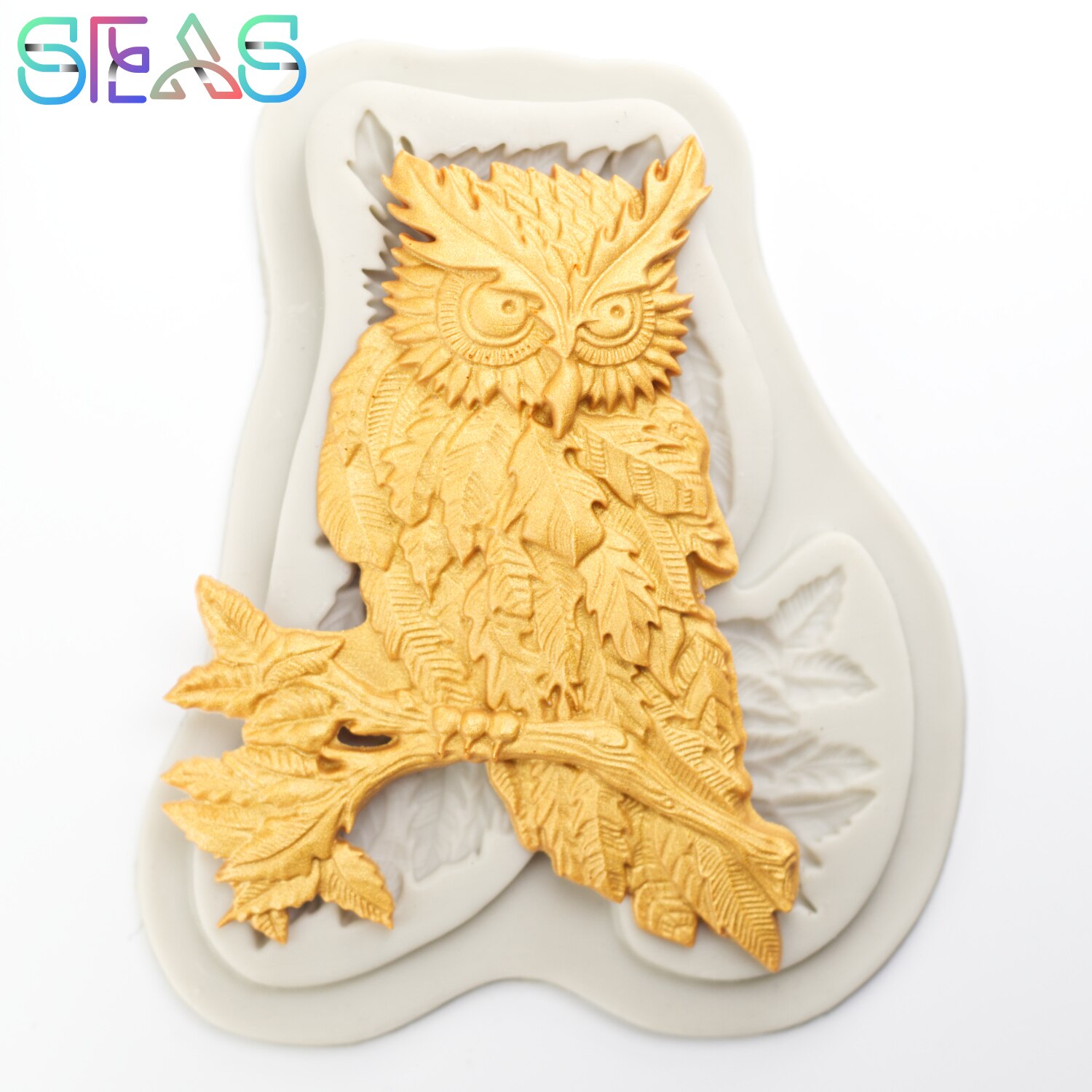 Moule hibou bois en résine polymère, Fondant Silco... – Grandado