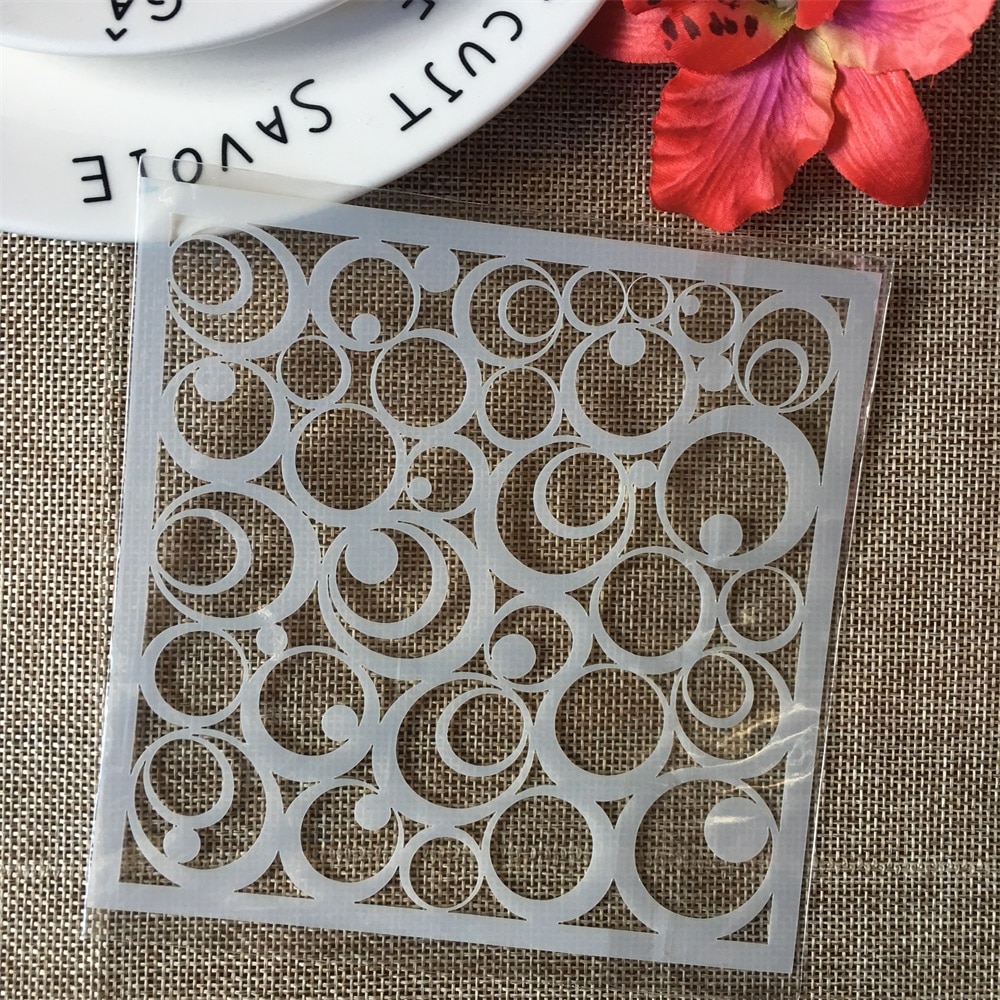 9Pcs/Set 5" Round Wavy 3D Circle DIY Layering Sten... – Vicedeal