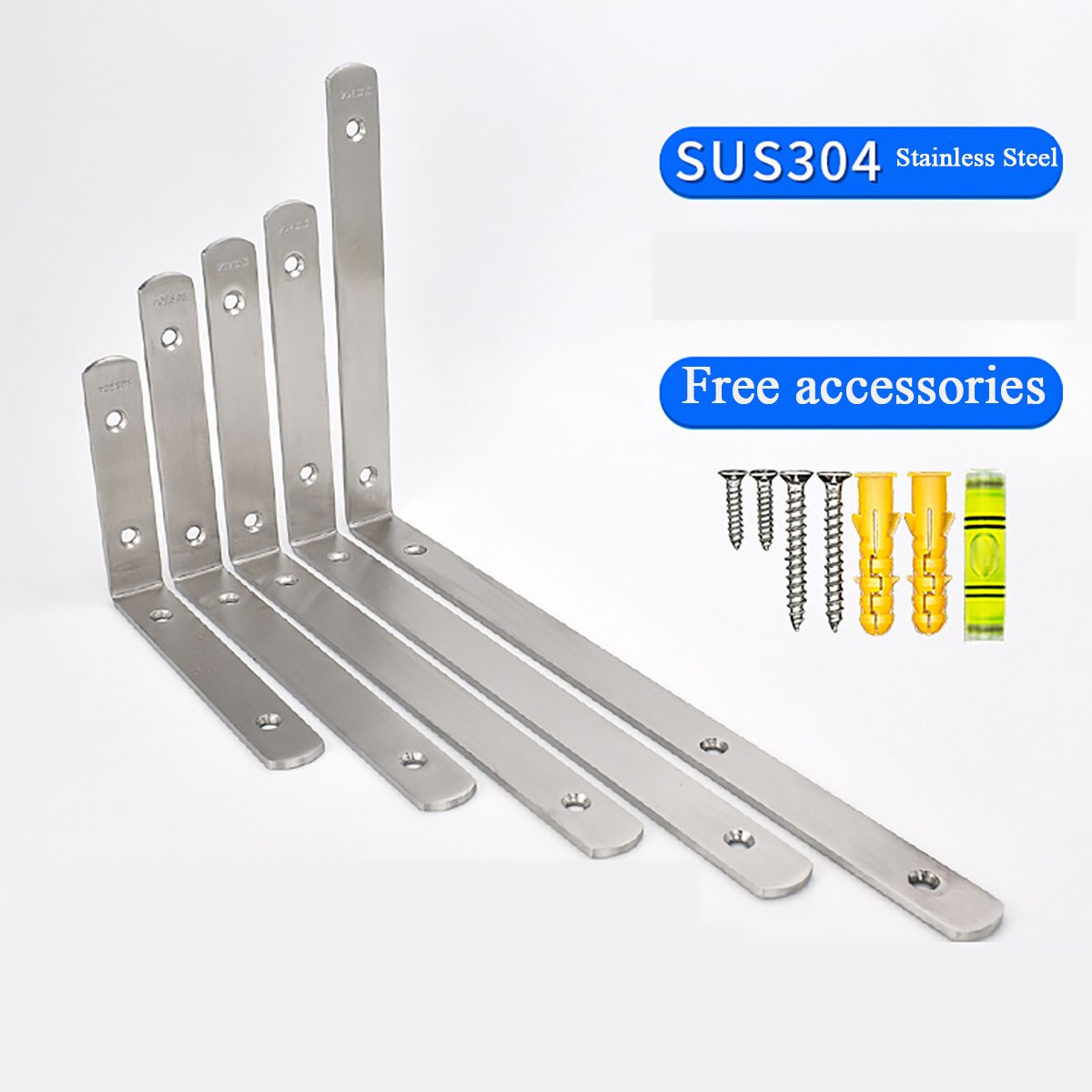 1pcs Thickness 4mm 304 Stainless Steel Triangle Br... – Grandado