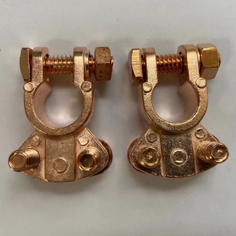 1 Pair Brass Battery Terminals Connectors Clamps P... – Grandado