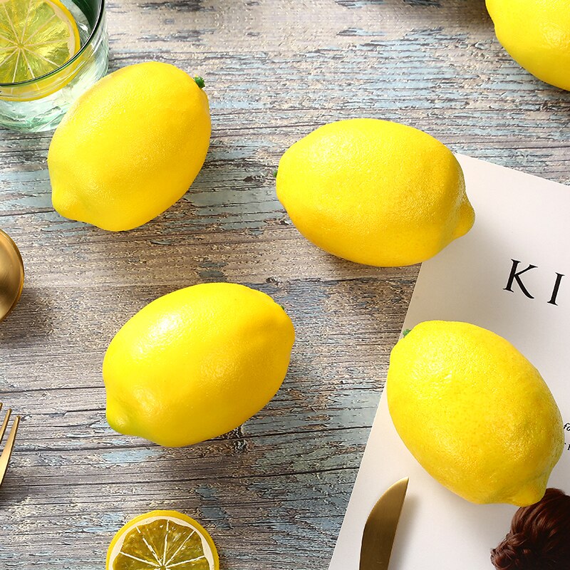 6 PCS Simulation lemon photography background shoo... – Grandado