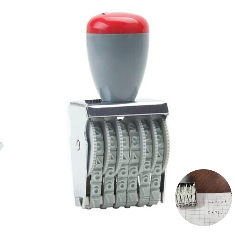 Vintage DIY Wheels Rollers 6 Digits Numbering Stam... – Grandado