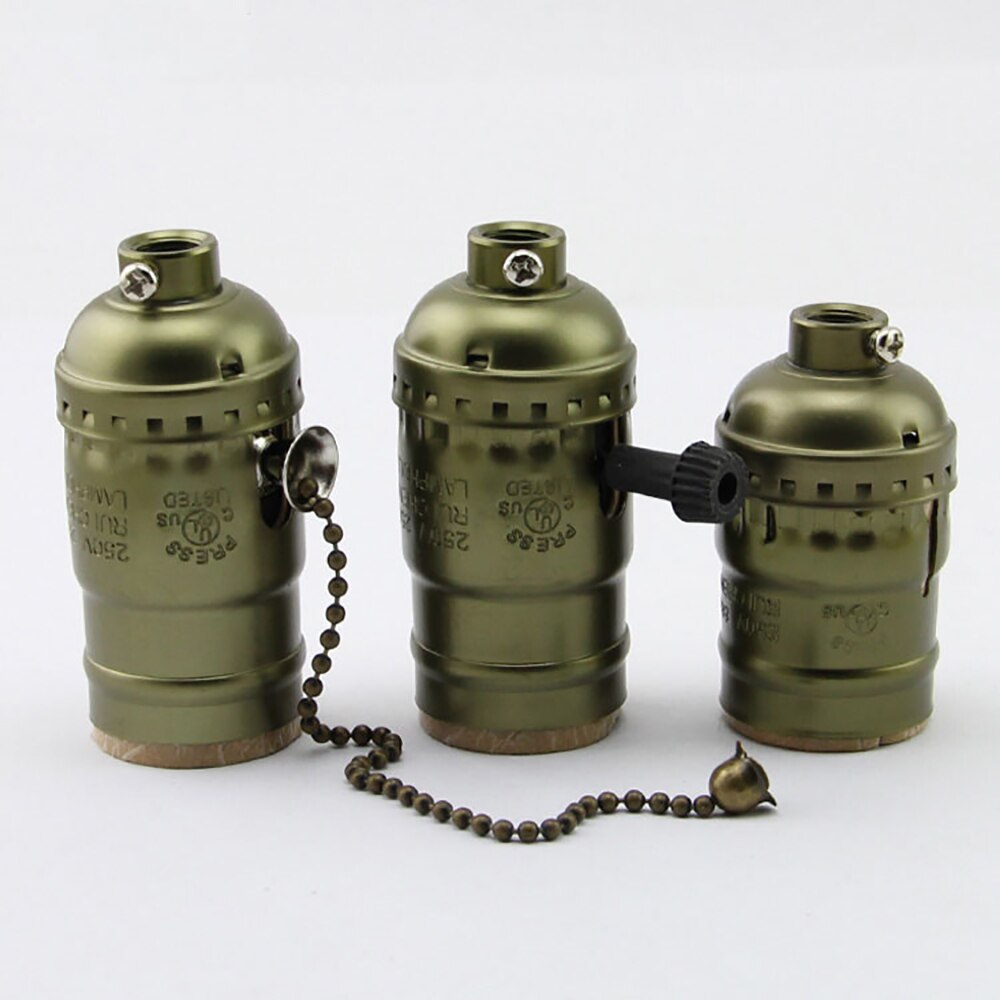 Vintage Lamp Holder with knob switch/Pull-chain Sw... – Vicedeal