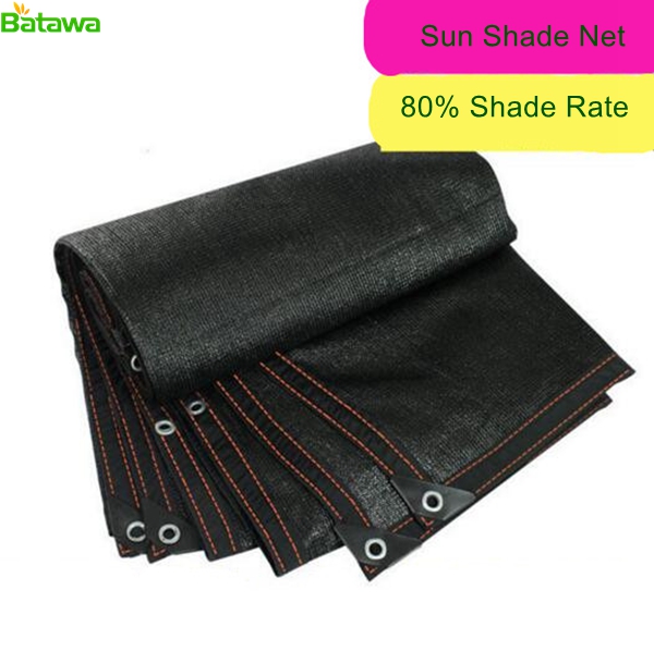 80% Black Sunshade Net Mesh Shade Sunblock Shade C... – Grandado