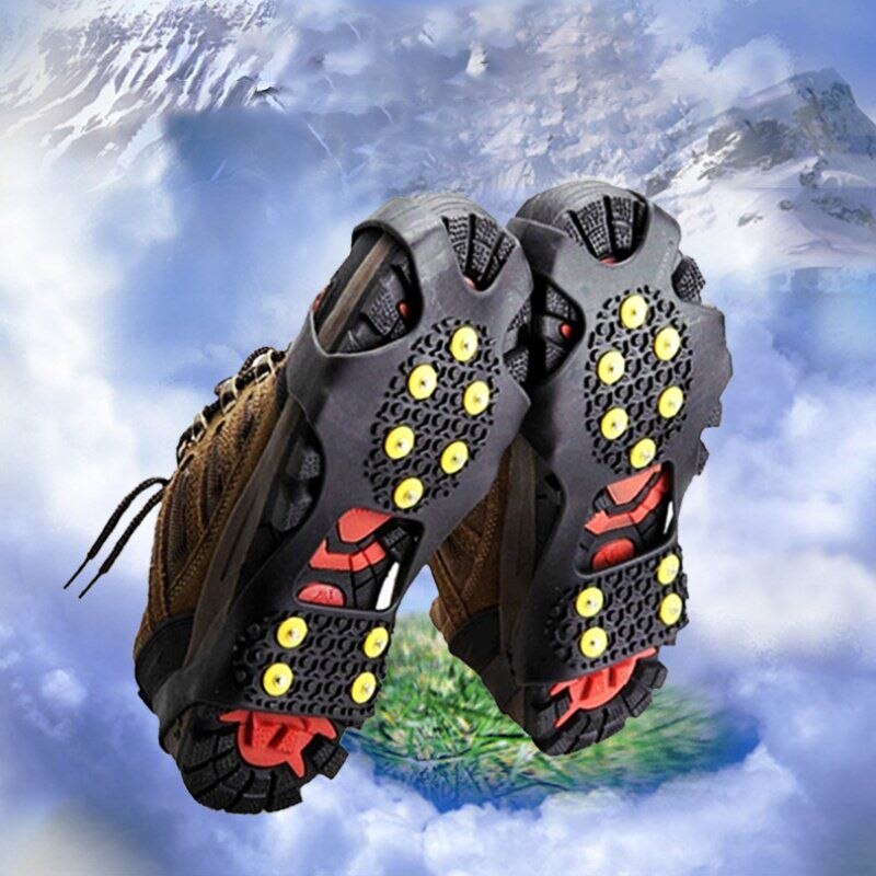 10 Tooth Mountain Climbing Crampons Non-Slip Shoe ... – Grandado