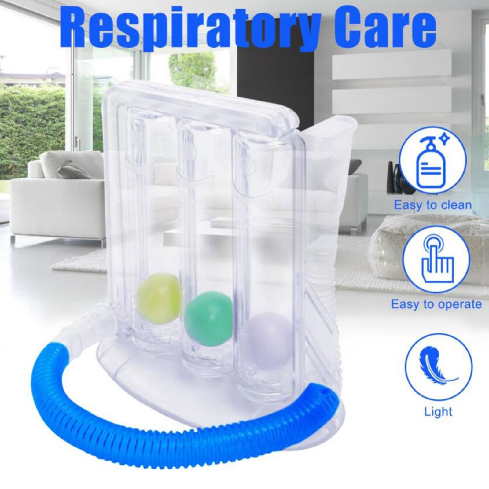 Deep Breathing Lung Exerciser Deep Breath Trainer ... – Vicedeal