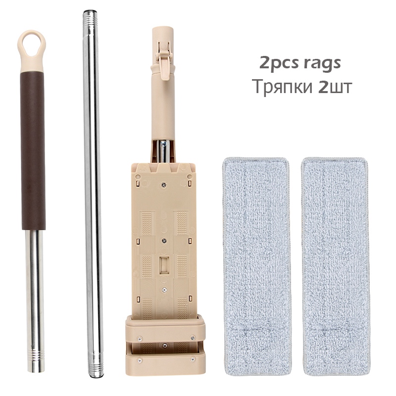 Self-Wringing Free Hand Washing Flat Mop Spin 360 ... – Vicedeal